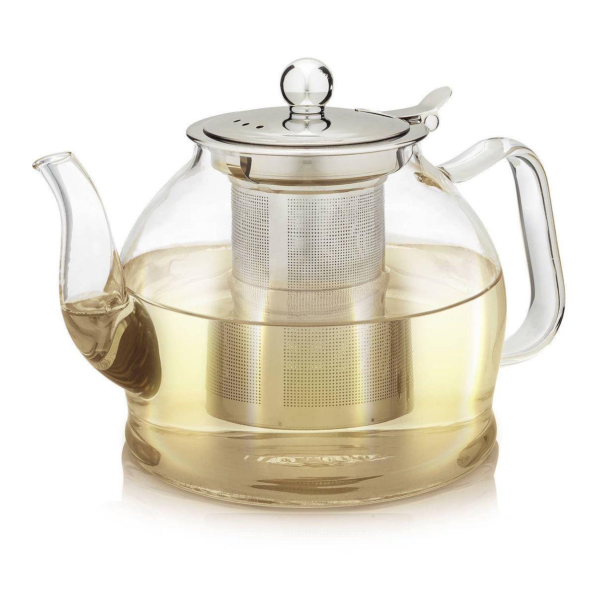 Glass Teapot With Removable Infuser, 27 oz – Ginger's Roots